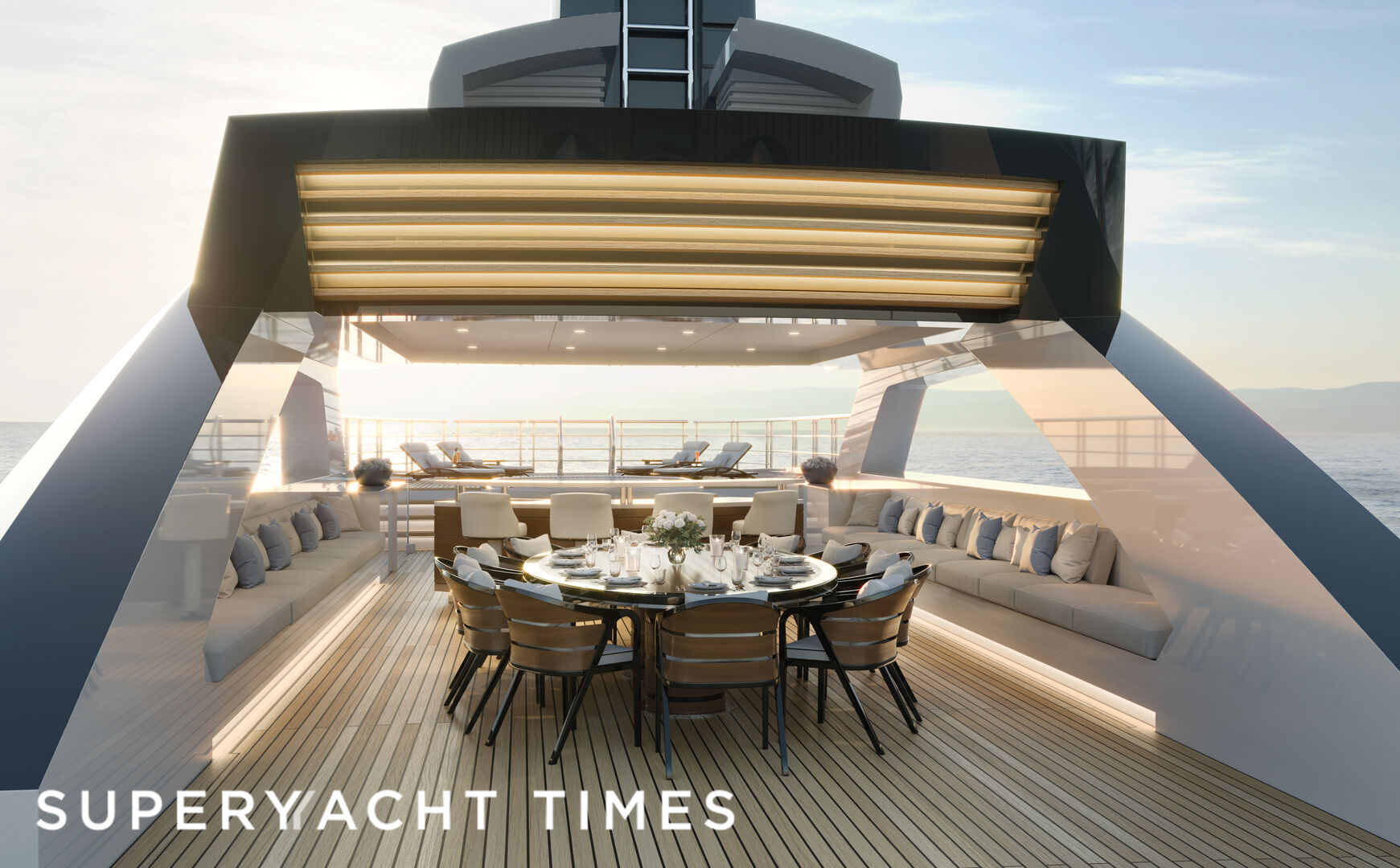 A closer look at the in-build Espen Øino Amels 60 superyacht