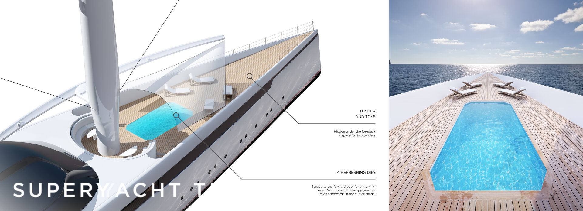 Royal Huisman's Lotus superyacht concept duo