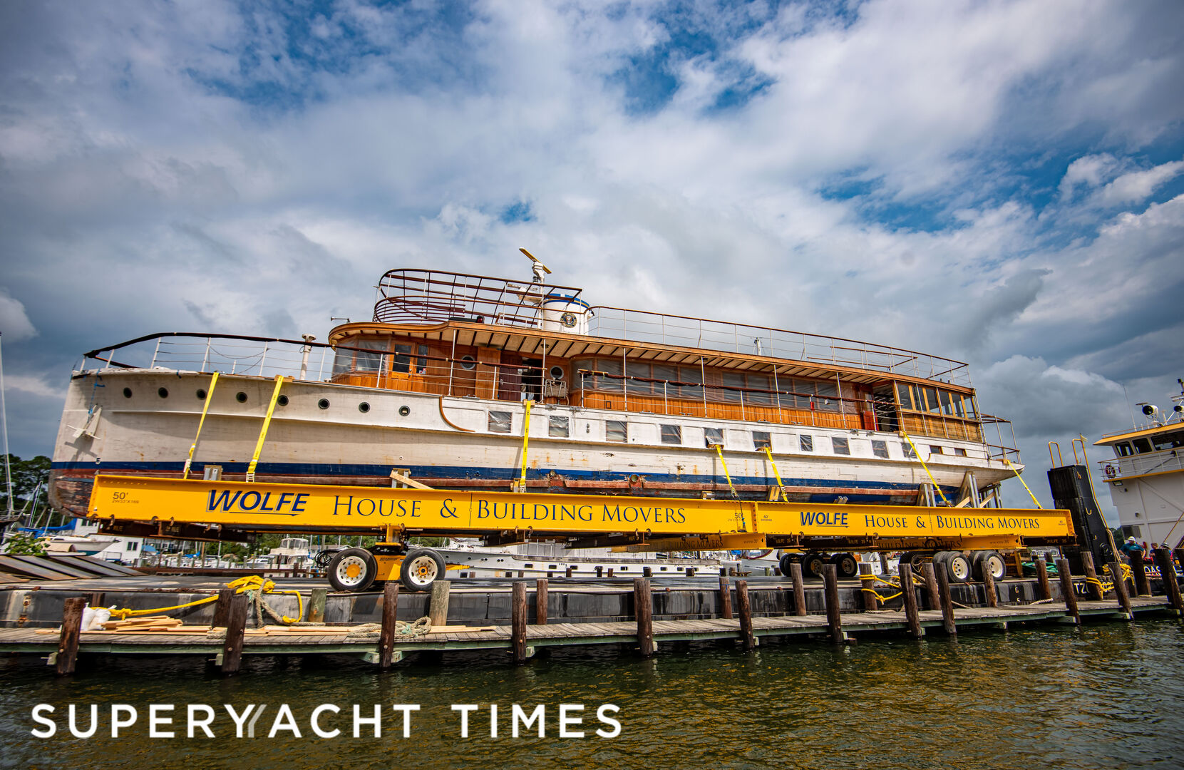 US presidential yacht Sequoia arrives in Belfast for rebuild