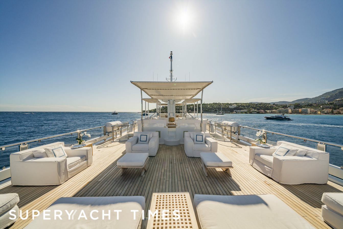 Oceana yacht exterior deck