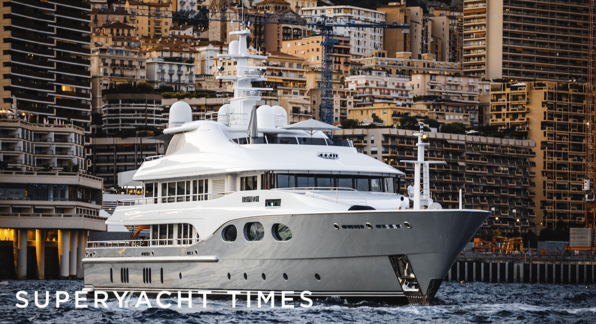 54m Heywood-designed yacht Fortunate Sun in Monaco