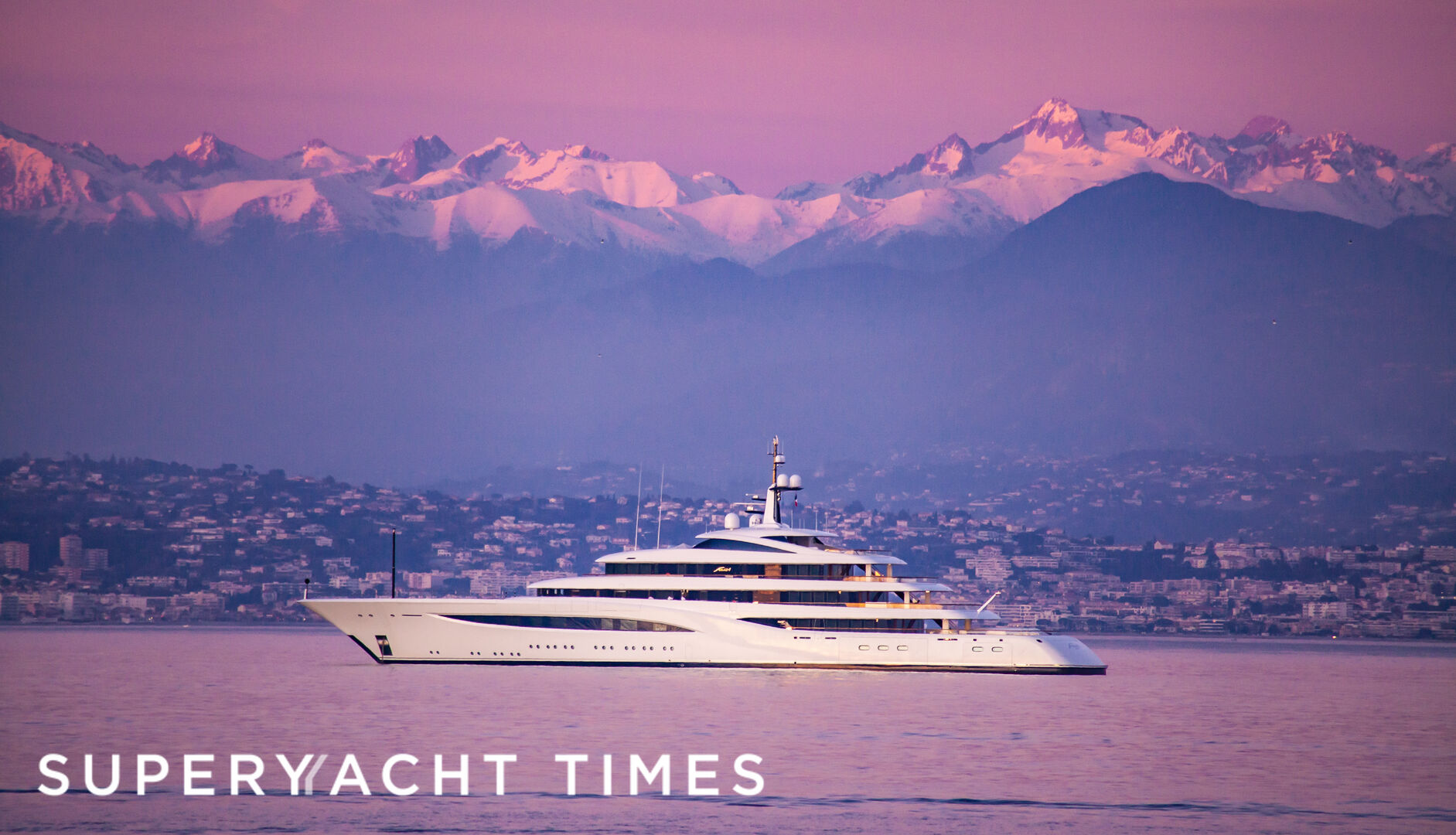 The 97m Feadship superyacht Faith in Cap d’Antibes