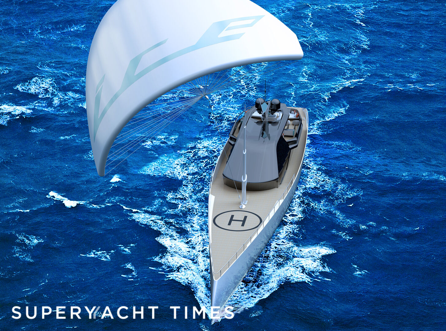 Red Yacht Design's futuristic Ice Kite superyacht concept