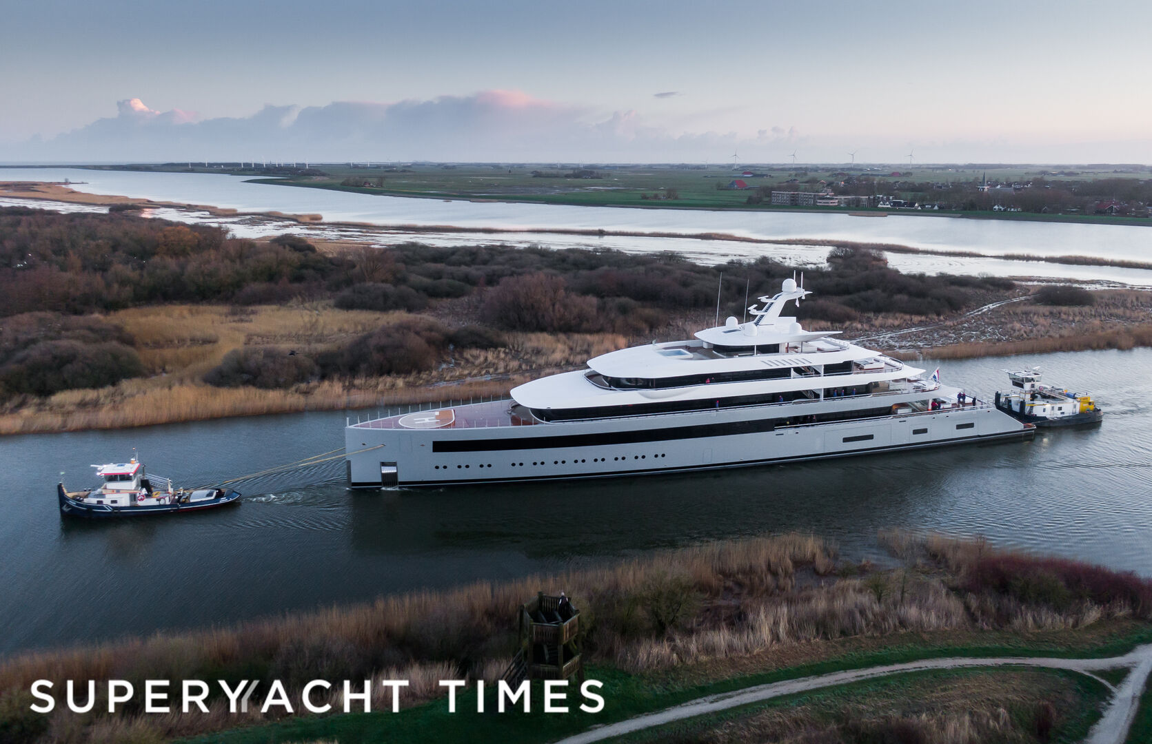 Feadship superyacht Moonrise nearing completion in Holland