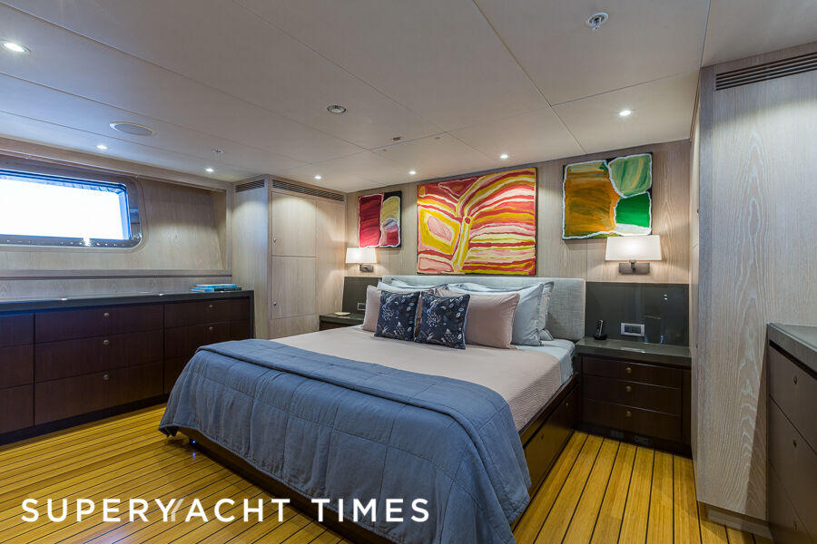 34m Alloy yacht Akiko on the market