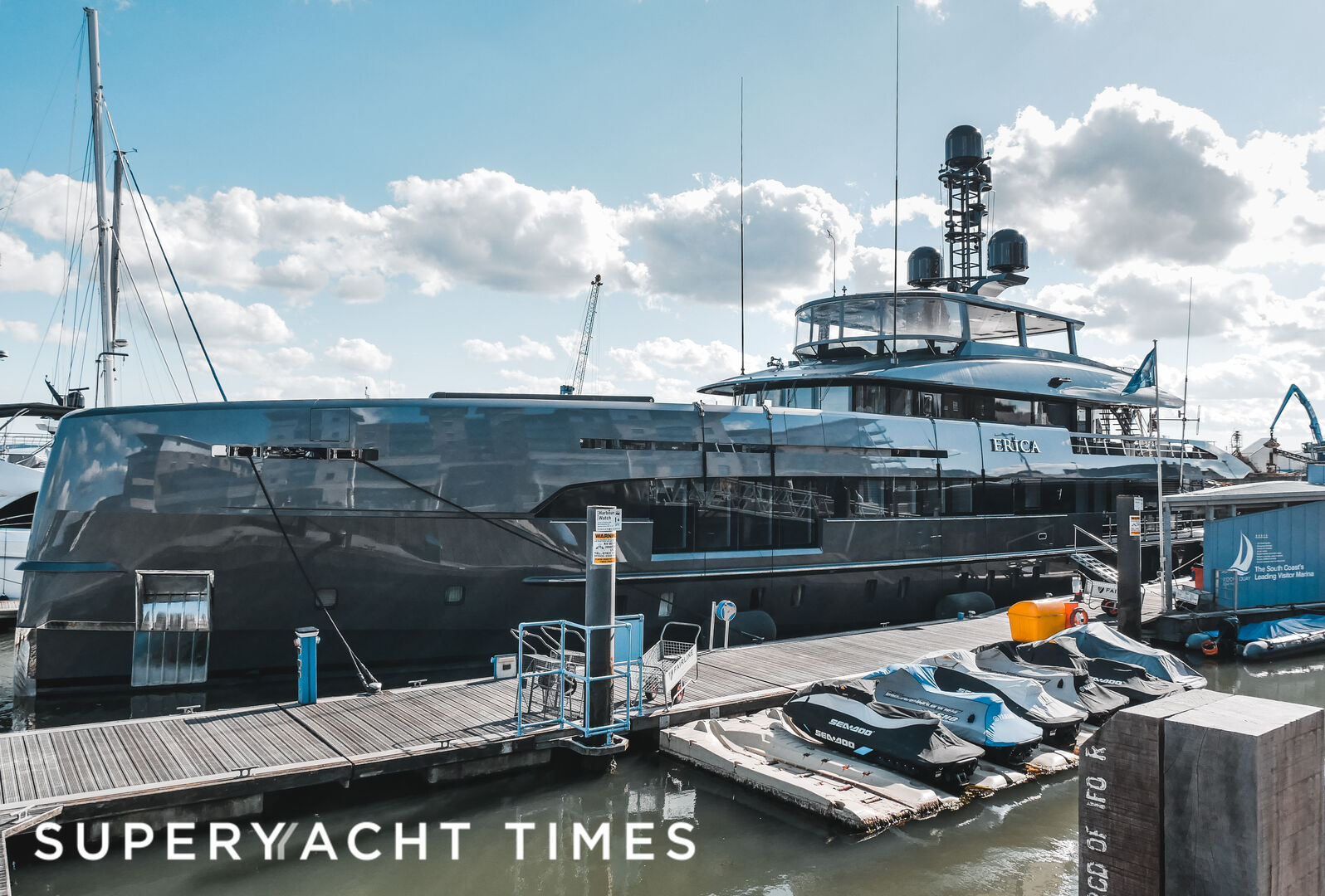 Heesen’s 50m superyacht Erica in Poole