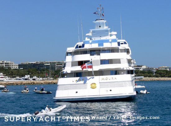 The grounding of Lady Moura during the Cannes Film Festival