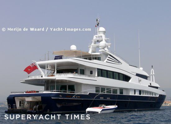 The oceAnco Aviva II anchored off St Marguerite