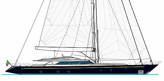 Perini Navi announces the sale of a 45m steel hulled cutter