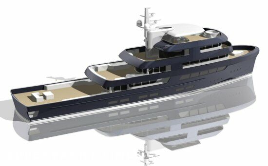 55m Explorer superyacht by Van Geest Design