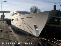 Slob Scheepsbouw launches the hull of Feadship Project 679