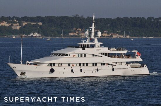The 55.5 metre superyacht Insignia