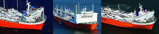 Triple play for Dockwise Yacht Transport
