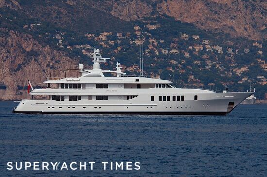 The 61 metre Feadship April Fool off Cap Ferrat