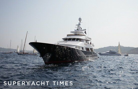 The 43.59 metre Sterling built tri-deck superyacht Antinea