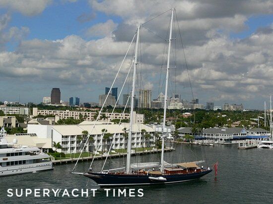 The 52 metre Royal Huisman schooner Meteor
