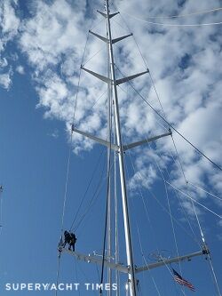 Two of the world’s tallest masts serviced by Marine Results
