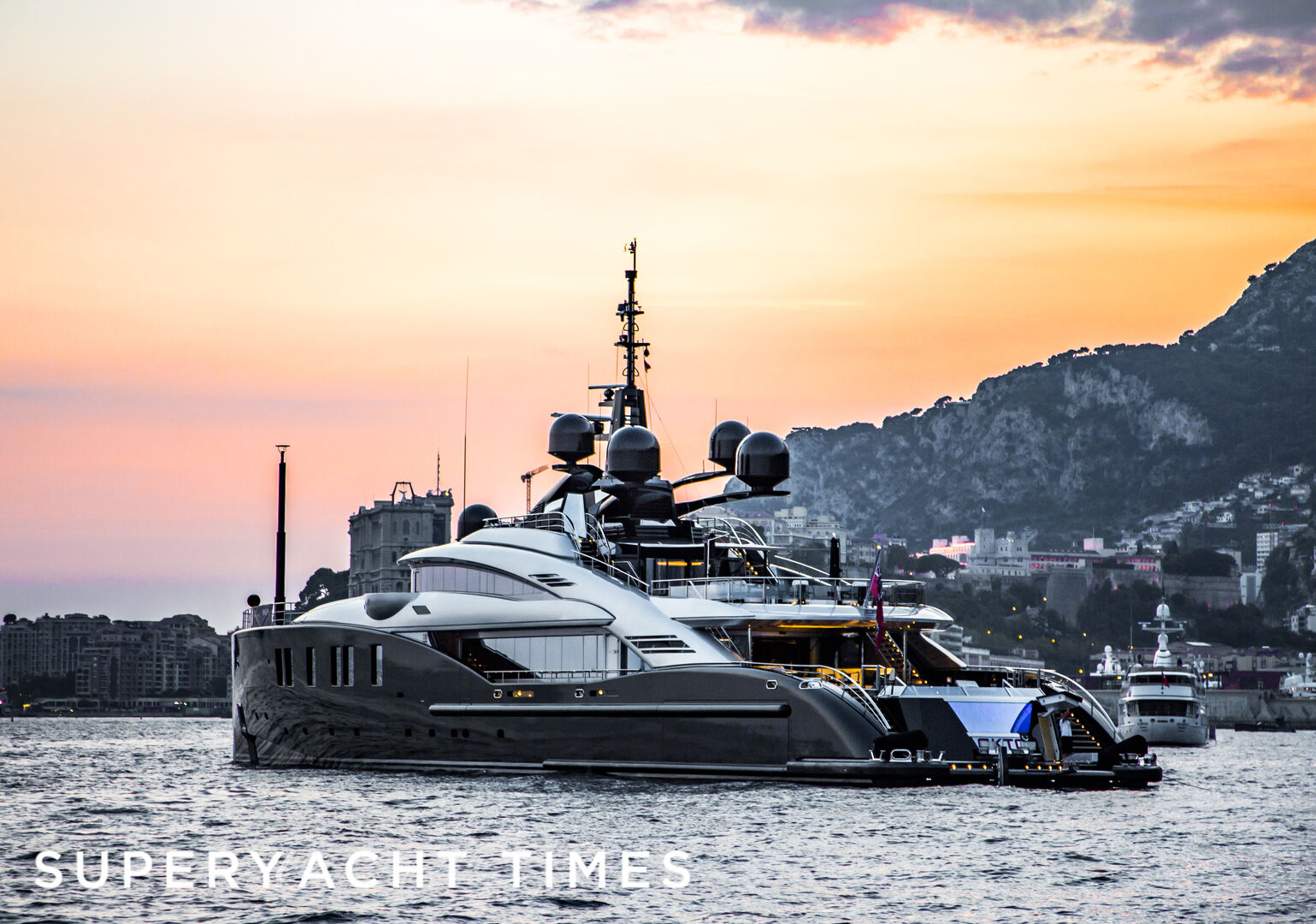 The sporty ISA superyacht Okto in Monaco