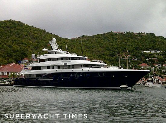 This week's superyacht of the week, Excellence V in St. Barts