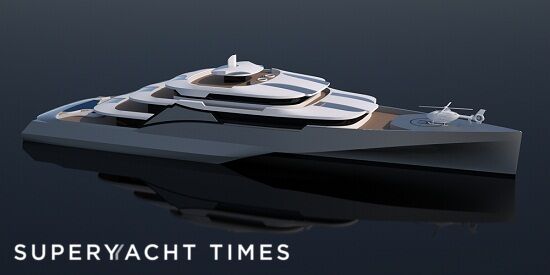 102-Metre trimaran superyacht design