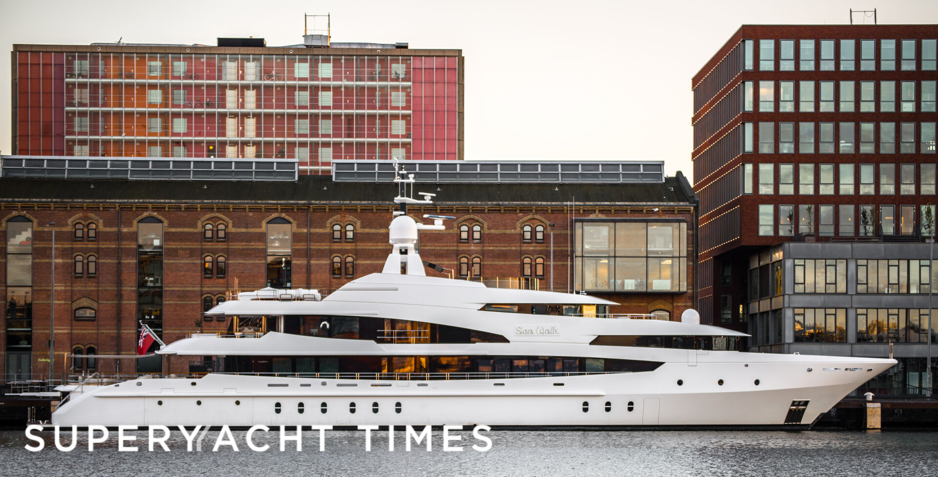 The Dutch-built superyacht Sea Walk in Amsterdam