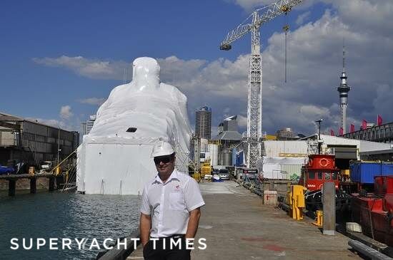 58 Metre superyacht currently on Titan’s slipway