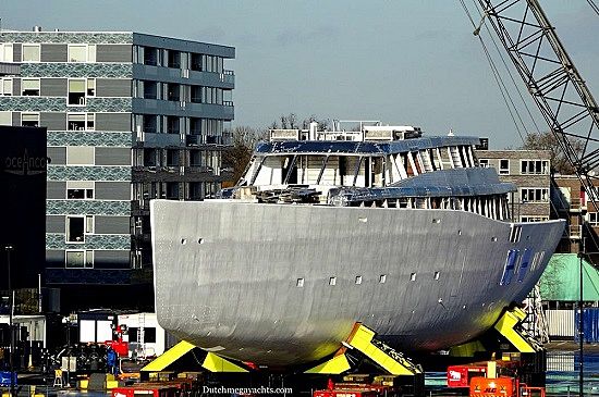 Tripp 85 metre yacht under construction at Vitters Shipyard and Oceanco