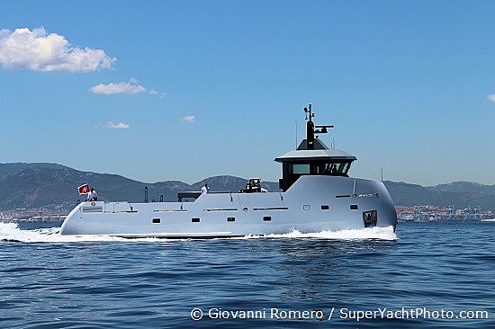 YXT One arriving in the Mediterranean