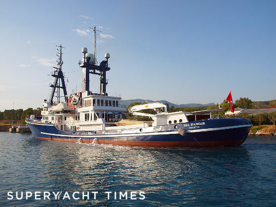 Superyacht Sea Ranger reappears in the Med after refit in Romania