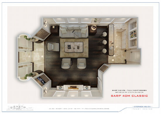 Stephen Huish collaboration with Sarp Yachts