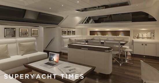 Stephen Huish unveils latest superyacht interior