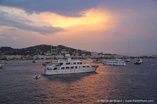 The 38 metre superyacht Callista seen in Cannes