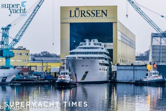 First photos of new 150m+ Lürssen project