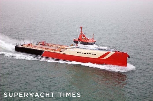 Another Damen Sea Axe platform ready for support yacht conversion