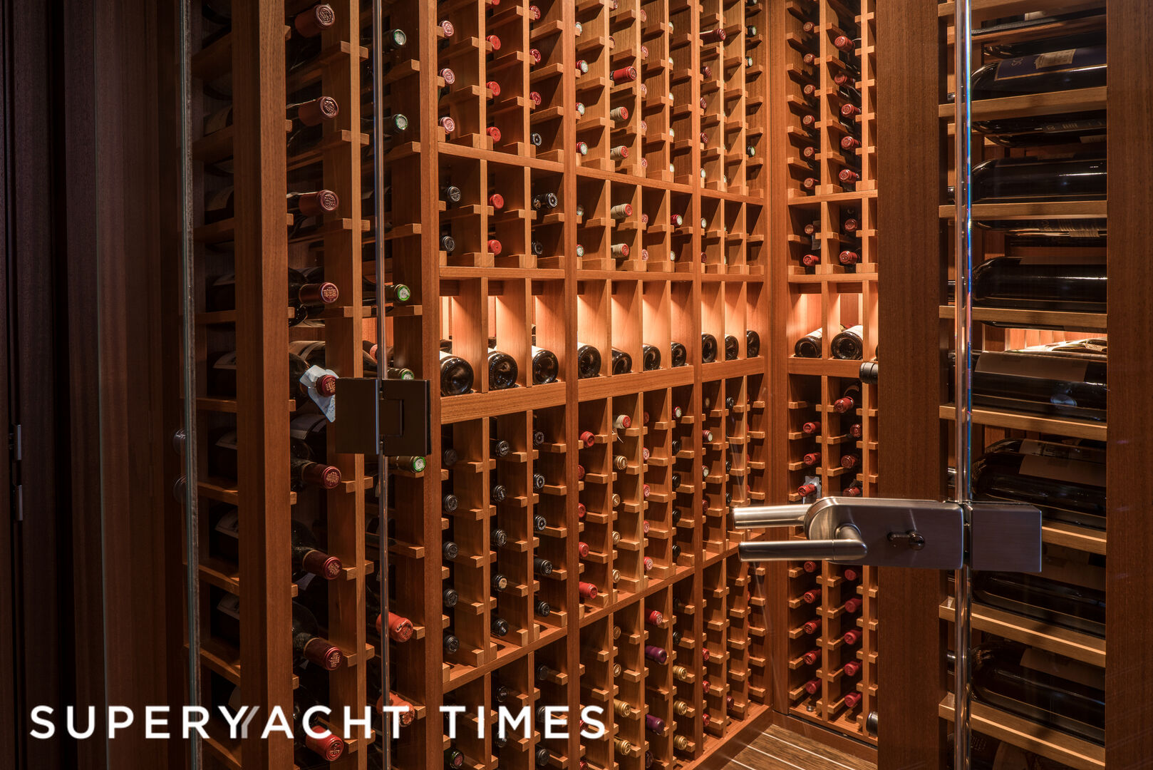 A closer look at the extraordinary wine cellars onboard yachts