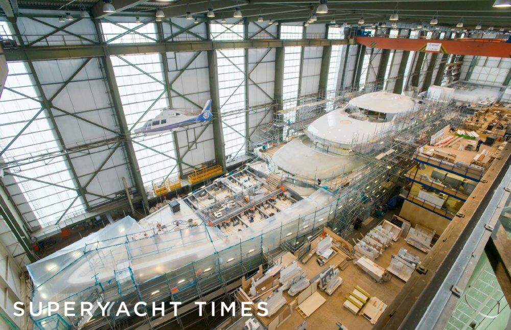 Exclusive: Feadship’s 96m project Vertigo under construction