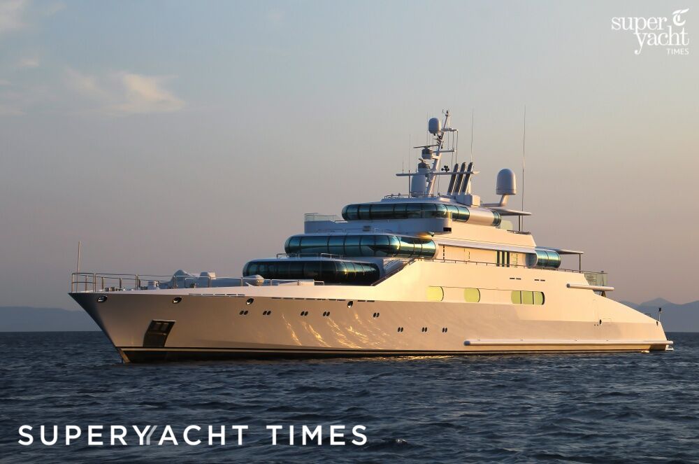 In Pictures: The iconic 74m superyacht Enigma at sunset