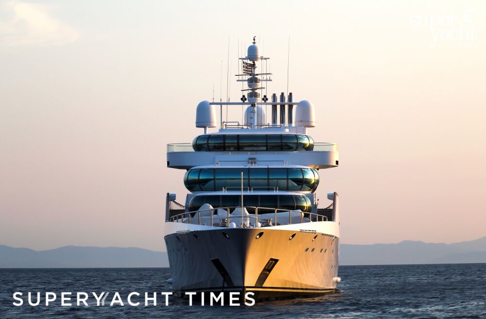 In Pictures: The iconic 74m superyacht Enigma at sunset