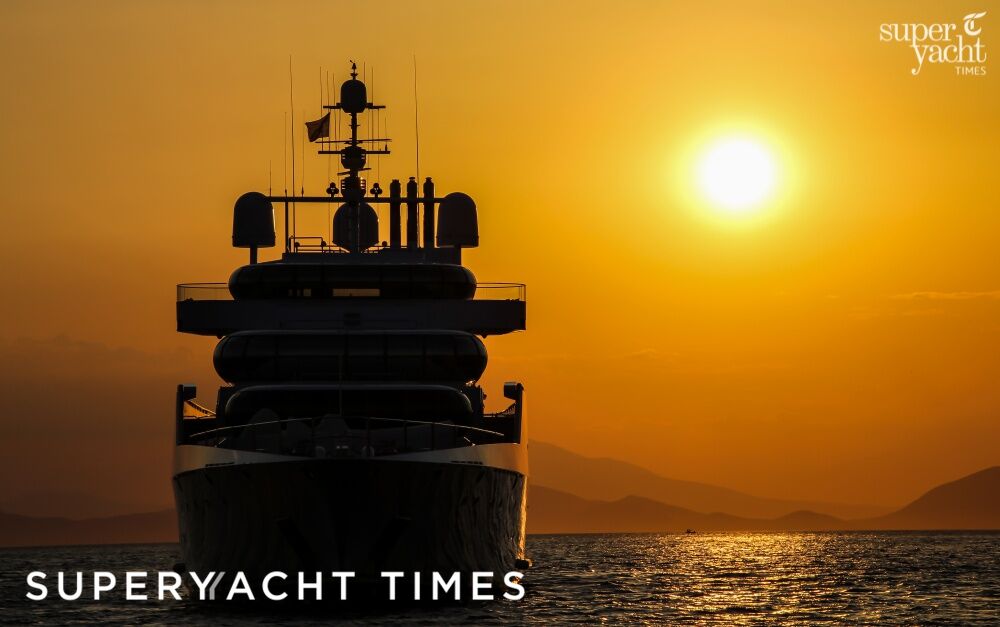 In Pictures: The iconic 74m superyacht Enigma at sunset