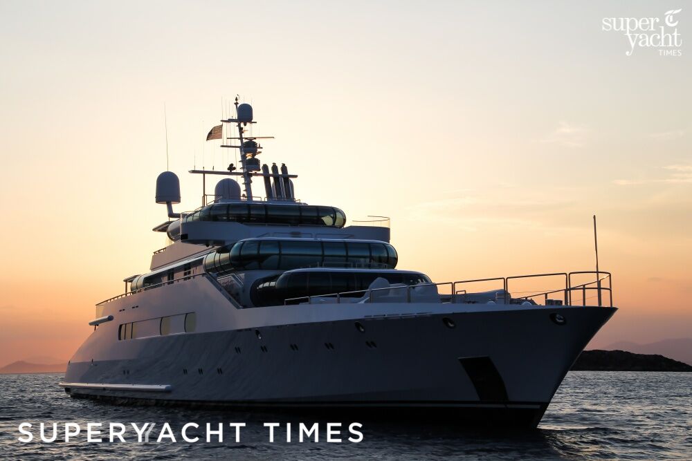 In Pictures: The iconic 74m superyacht Enigma at sunset