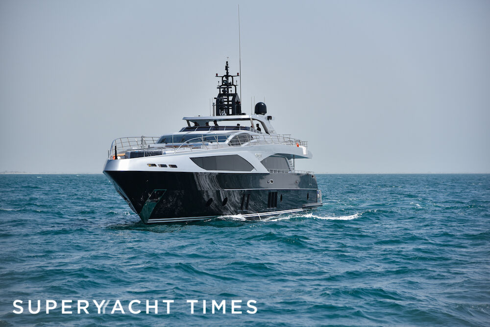 The 37m Ghost II on sea trials