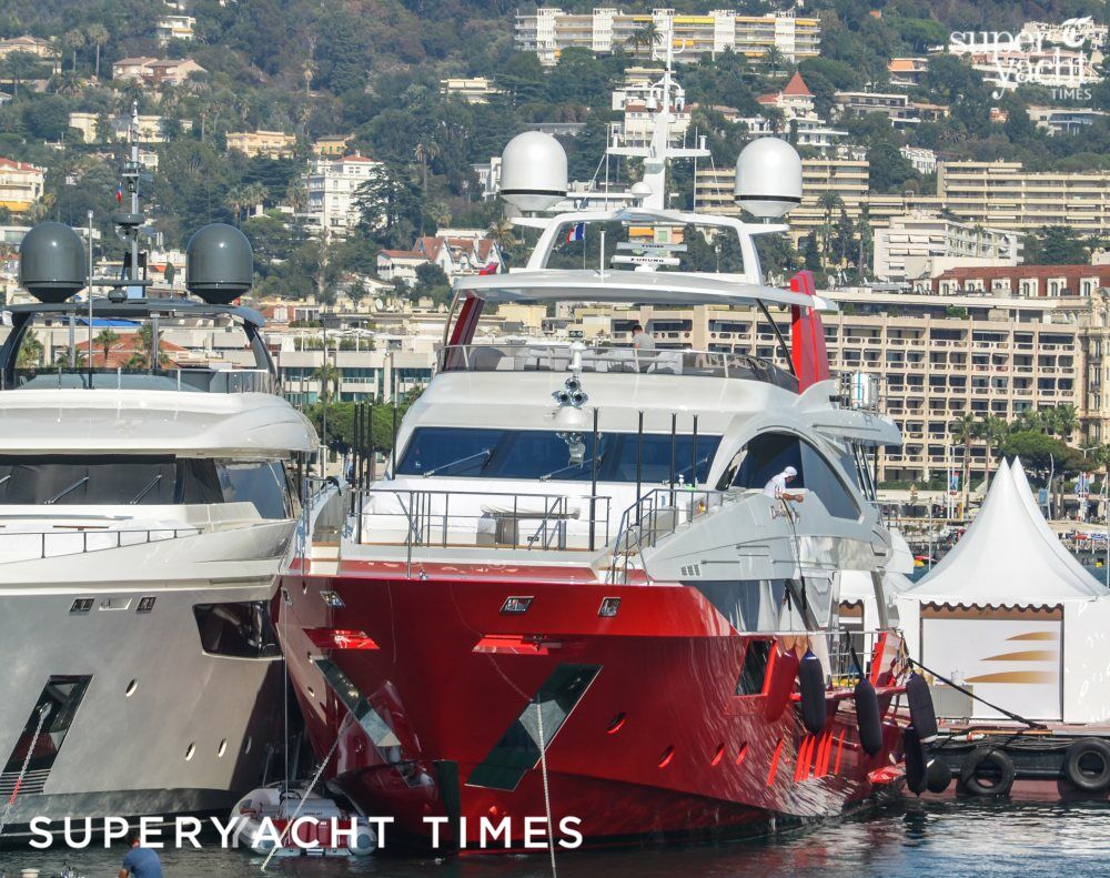 Live from Cannes: Ferrari-red Benetti Constance Joy delivered