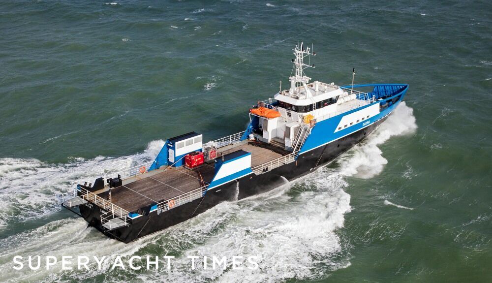 55m shadow vessel conversion design by Cor D. Rover