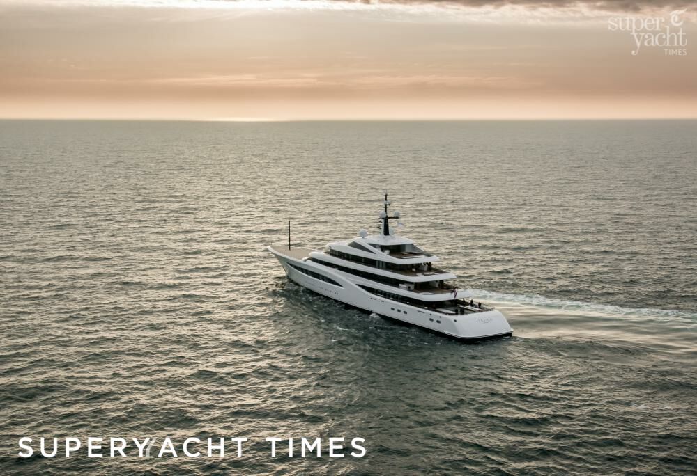 Feadship's new 96m Vertigo on sea trials