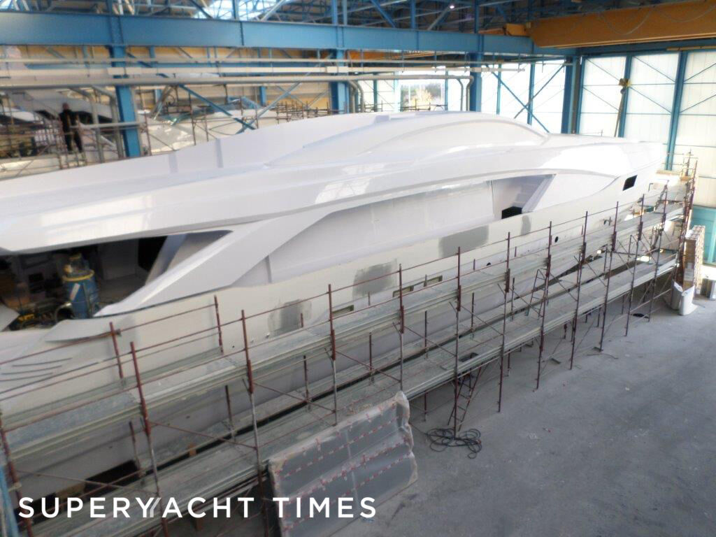 First Amer 110 superyacht nearing completion