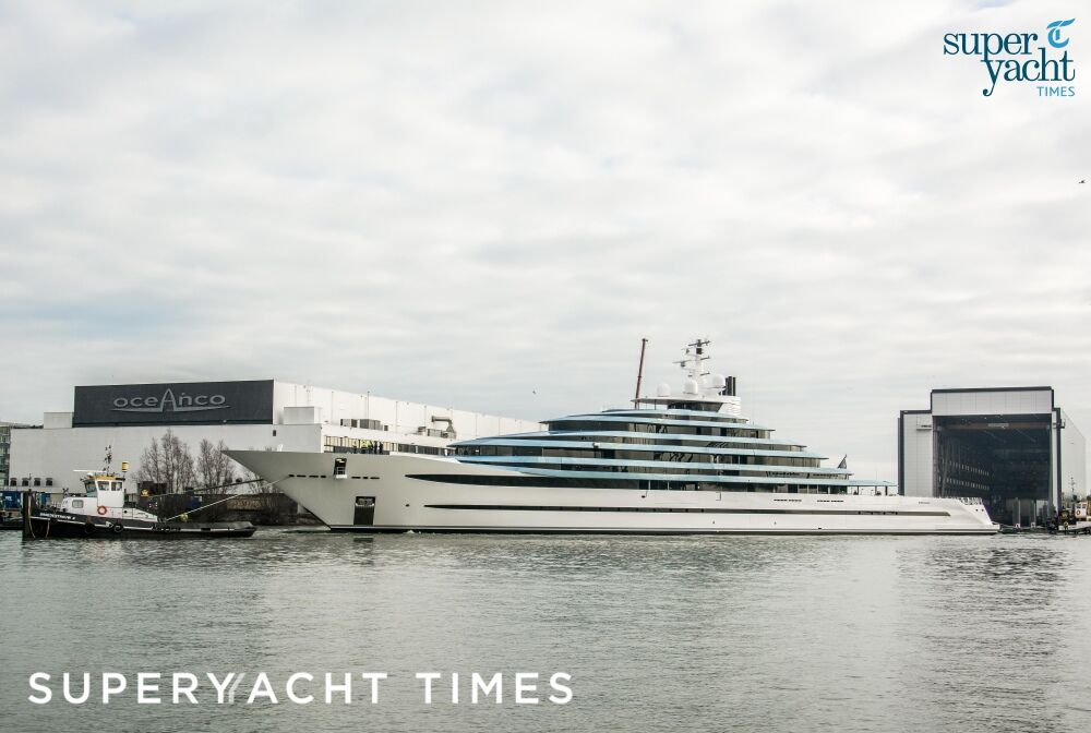 Exclusive: Oceanco launches largest yacht in the Netherlands