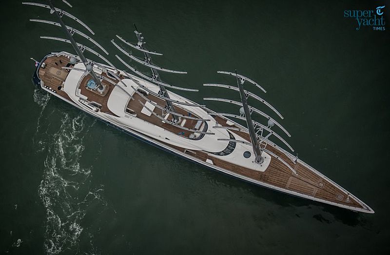 Exclusive: 106m sailing yacht Y712 out on sea trials