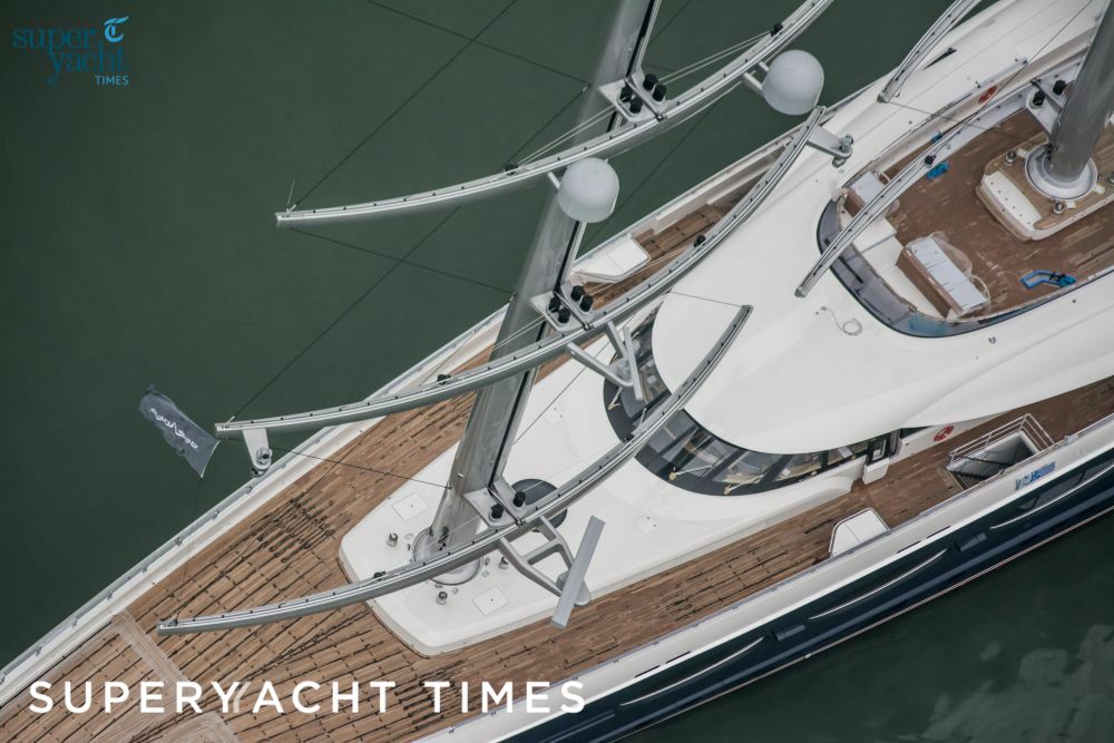 Exclusive: 106m sailing yacht Y712 out on sea trials