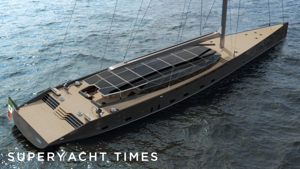 New 55m sailing superyacht concept Gemma