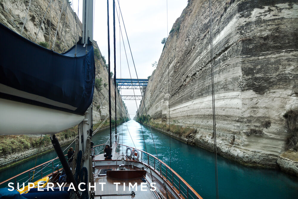 Experience: cruising through the Corinth Canal